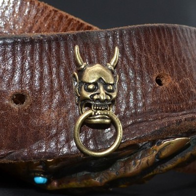 10pcs Antique Bronze Hannya Mask Screwback Conchos DIY Leather ...