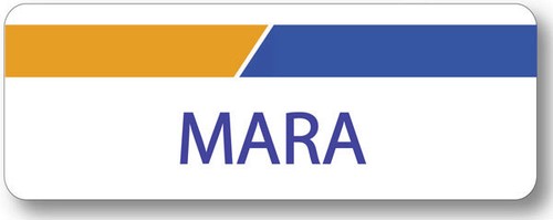 MARA PROGRESSIVE INSURANCE PIN BACK NAME BADGE & BUTTON HALLOWEEN SHIPS ...