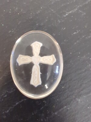 Vintage Worry Stone, Comfort Cross Pocket Token | eBay