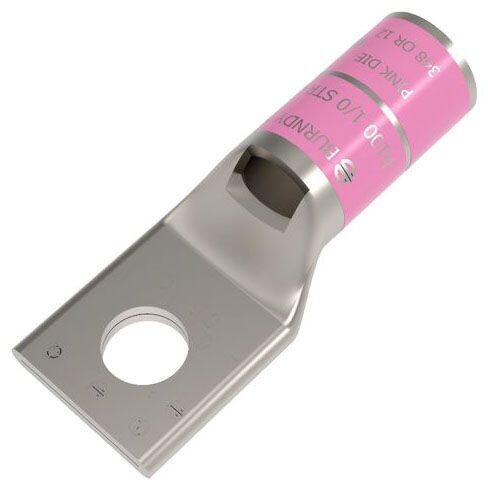BURNDY N100 1/0 AWG CU Stud 5/16 Pink Die Copper Compression Lug for ...