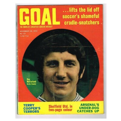Goal Magazine November 28 1970 mbox2637 Roy MacFarland Terry Cooper's ...
