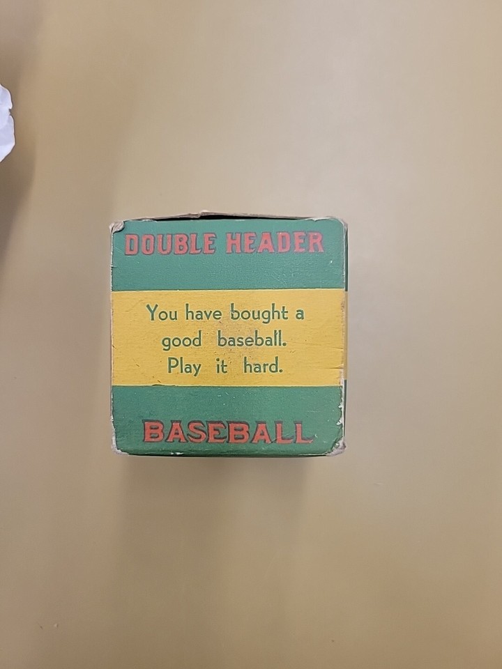 Vintage Double Header Baseball in Box | eBay