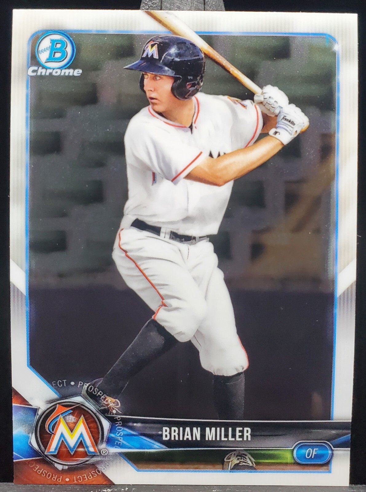 2018 Bowman Brian Miller Chrome Prospect BCP60 Marlins A244 | eBay