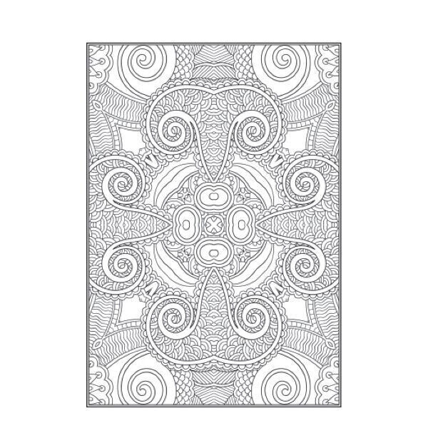 Single A4 Patterns & Floral Designs Anti-Stress Colouring Books. | eBay