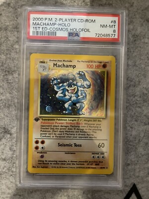 2000 #8 MACHAMP HOLOFOIL - 1ST EDITION CARD PSA 8 | eBay