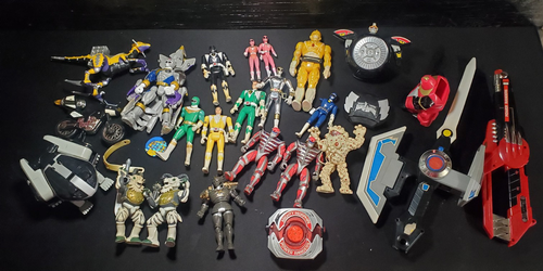 90's Power Rangers Vintage Action Figure Lot Blade Blaster Samurai ...