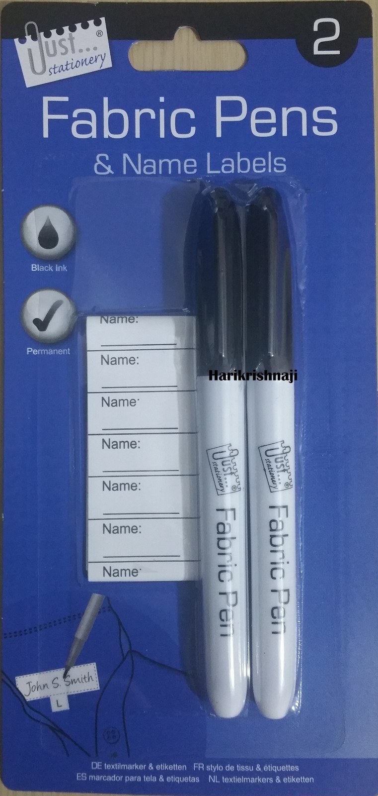 Fabric Pens Permanent Marker Laundry Pen Markers School Uniform Labels ...