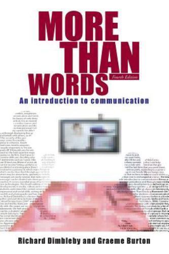 More Than Words : An Introduction to Communication by Richard Dimbleby ...