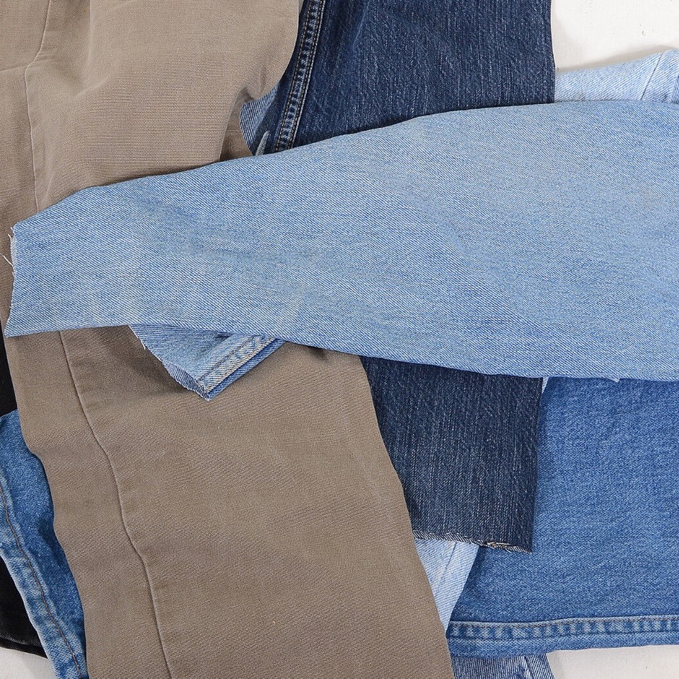 1KG Denim Fabric Off-Cuts Scraps Legs Textiles VARIOUS COLOURS | eBay