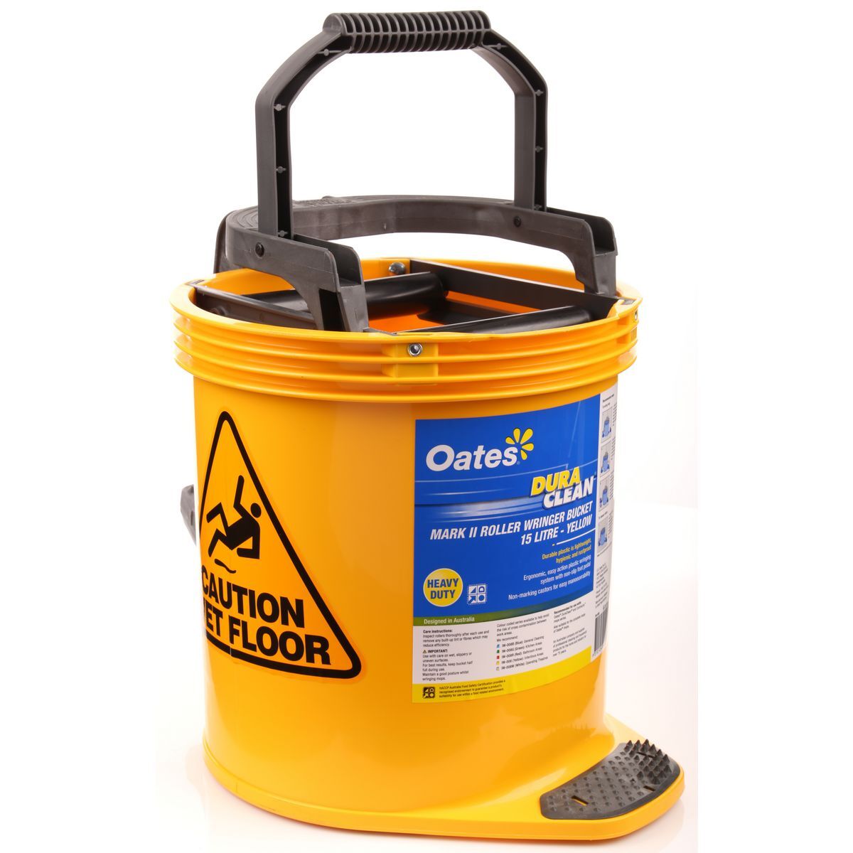 Oates Duraclean Mop Wringer Bucket Yellow 15L 165430 | eBay
