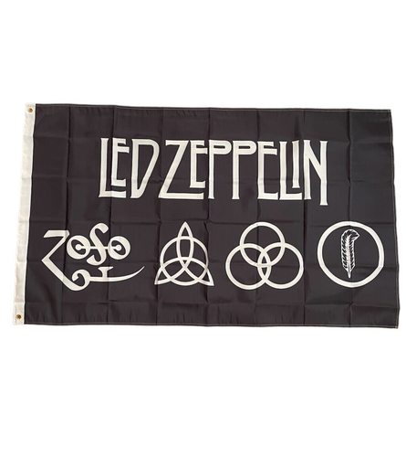 Led Zeppelin Flag 3 X 5 FT | Quality Premium House Banner Flag Room ...