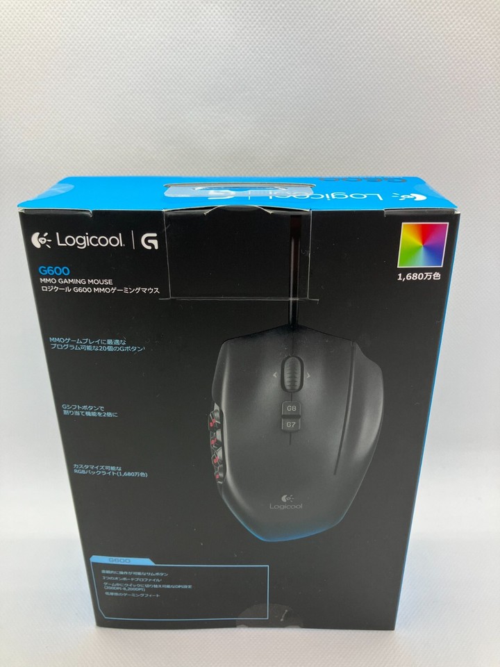 Logicool MMO Gaming Mouse G600 G600t Logitech G600 20 Buttons 8200dpi ...