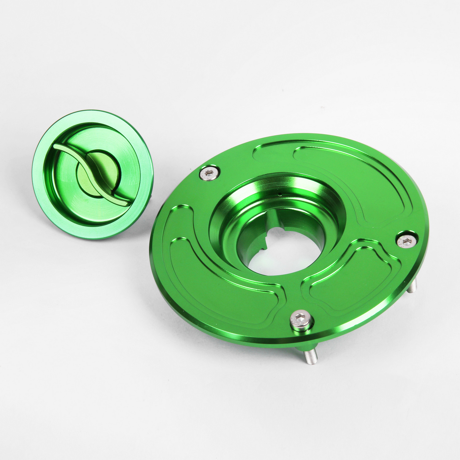 CNC Fuel Gas Cap For Kawasaki Z1000 750 ZRX1200 ZX10R ZX6R ZX9R ZZR600 ...