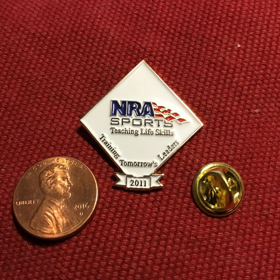NRA National Rifle Association Sports Teaching Life Skills Hat Lapel ...