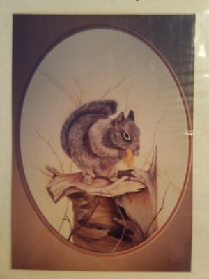 SHERRY RIGGS SQUIRREL EATING CHIP 1984 PAINTING PATTERN | eBay