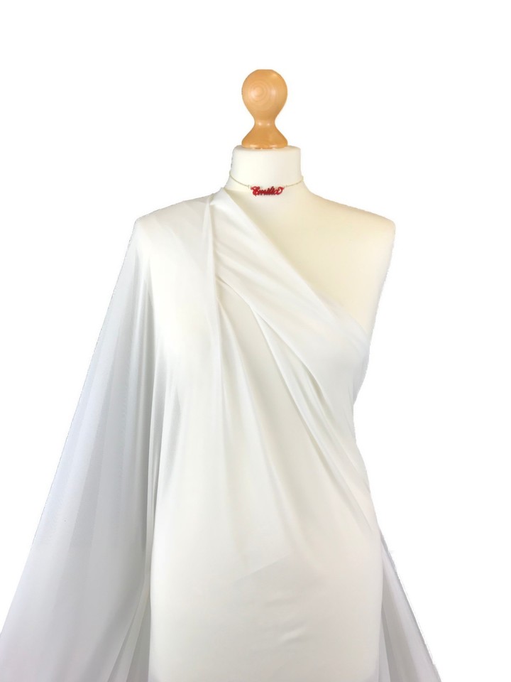 Power Net Fabric Premium Sheer 4 Way Stretch Mesh Lining Dressmaking ...