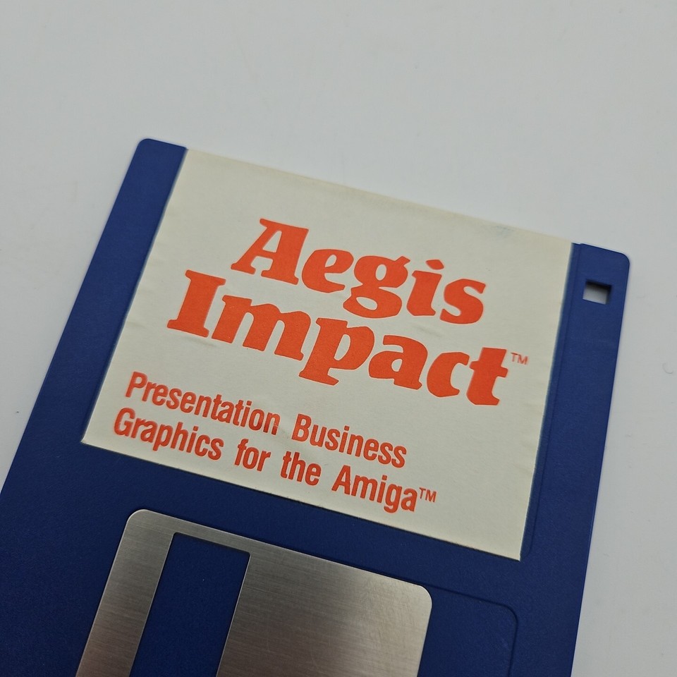 Commodore Amiga Aegis Impact Presentation Business Graphics Vintage 80s ...