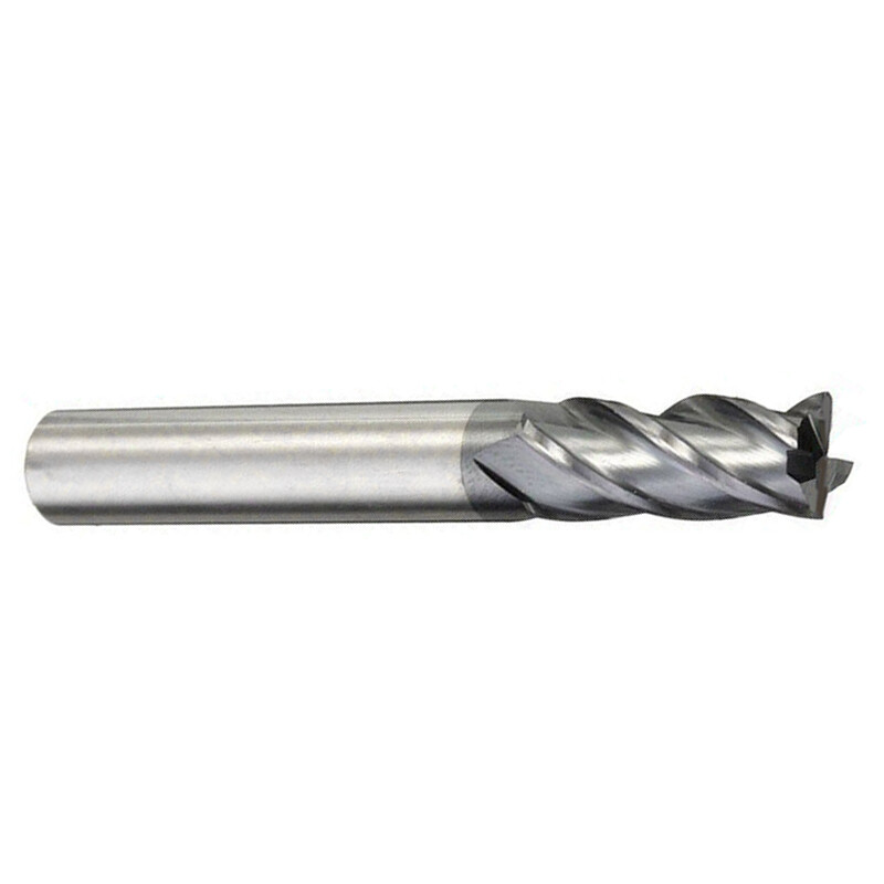 8MM Solid Carbide Straight Shank 4 Flute End CNC Milling Cutter Drill ...