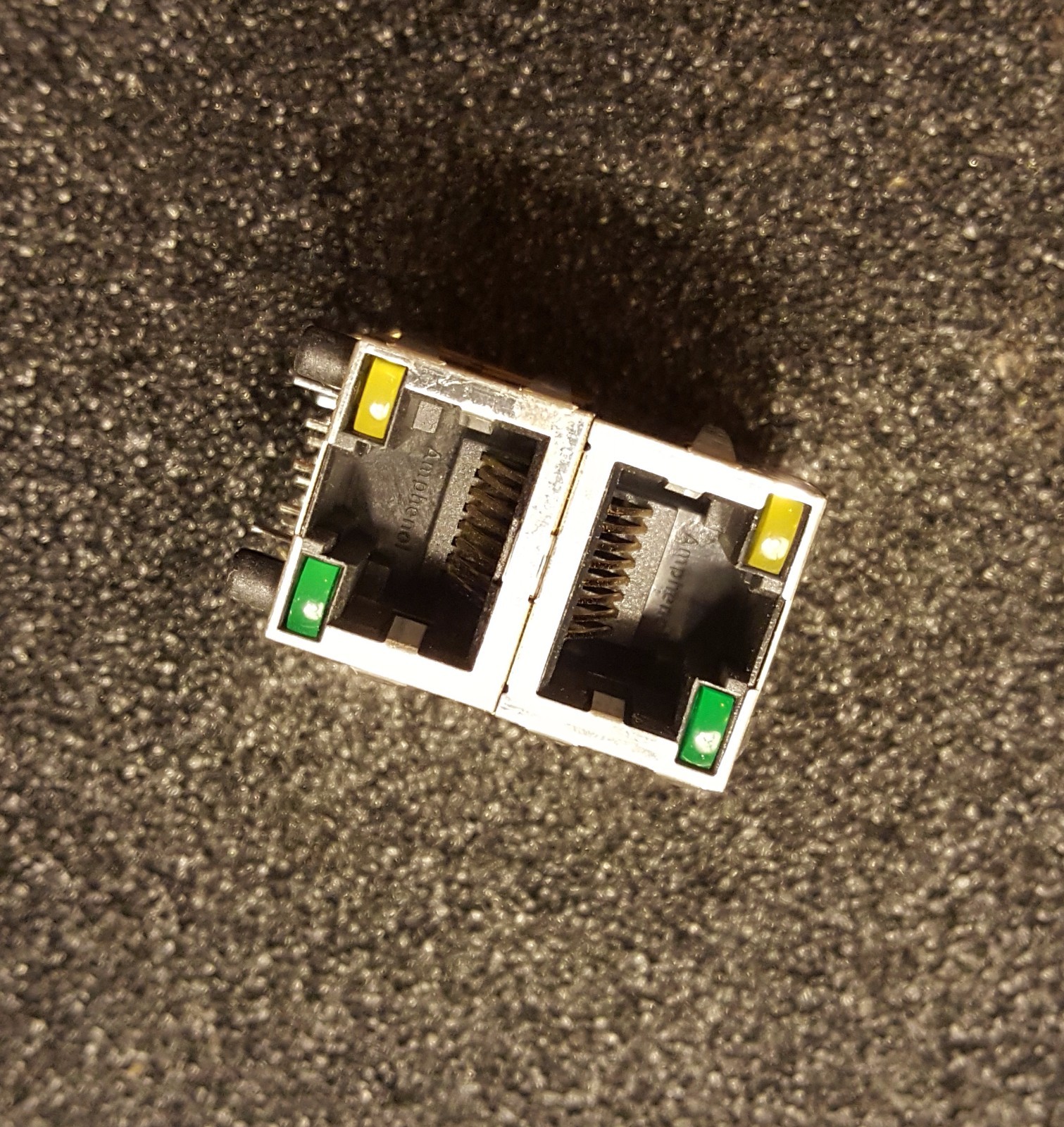 AMPHENOL RJSA-5381-02 CONNECTOR MODULAR JACK 8P8C R/A SHIELDED **NEW ...