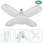 E27 Deformable LED Garage Light Bulb Ceiling Fixture 60W Home Shop ...