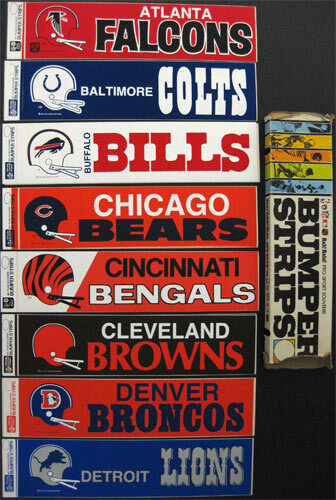 Atlanta Falcons Original 1970's Vinyl Bumper Sticker NFL helmet logo ...