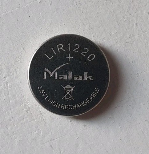 LIR1220 Knopfzellen-Akku 3,6V 8mAh wiederaufladbare Lithium-Ionen ...