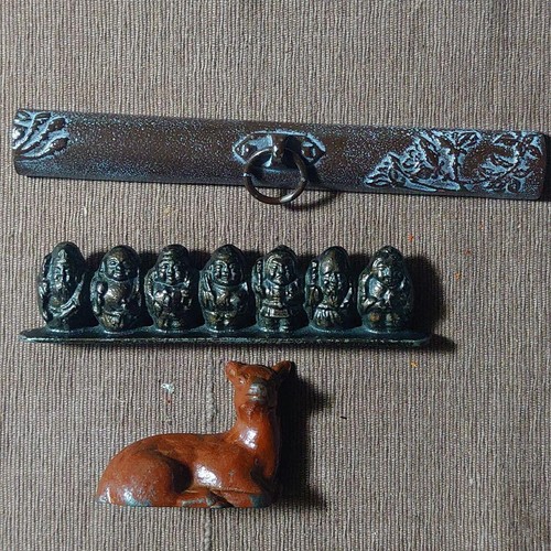 Japan Paperweight Metal Seven Lucky Gods Deer Paperweight Weight | eBay