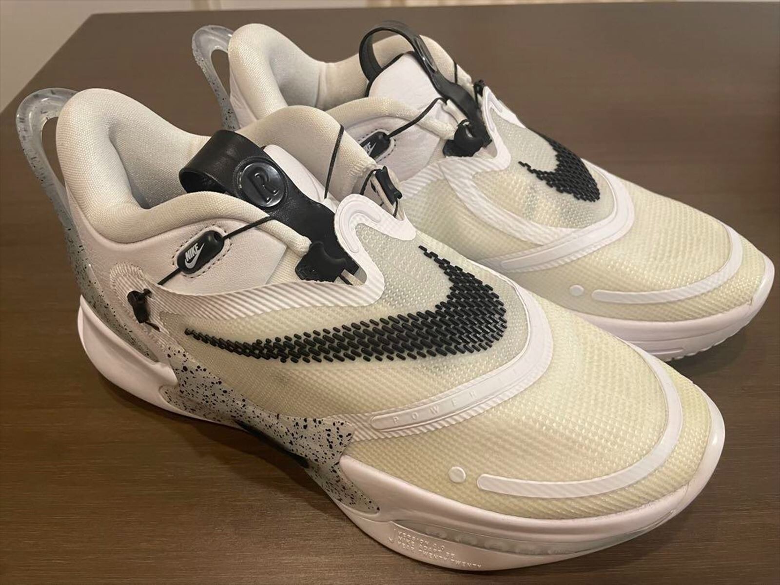 Size 8.5 Nike Adapt BB 2.0 White Cement 2020 OREO BQ5397 101 Pad ...