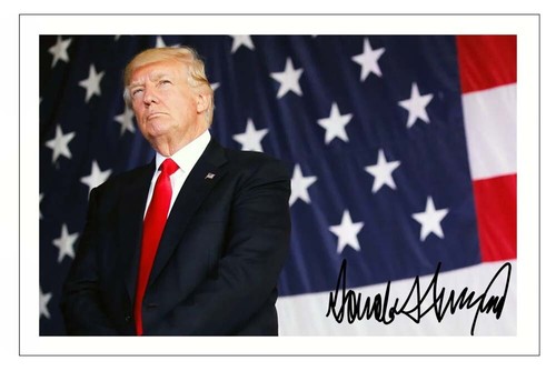 DONALD TRUMP Signed Autograph PHOTO Fan Signature Gift Print USA 45th ...