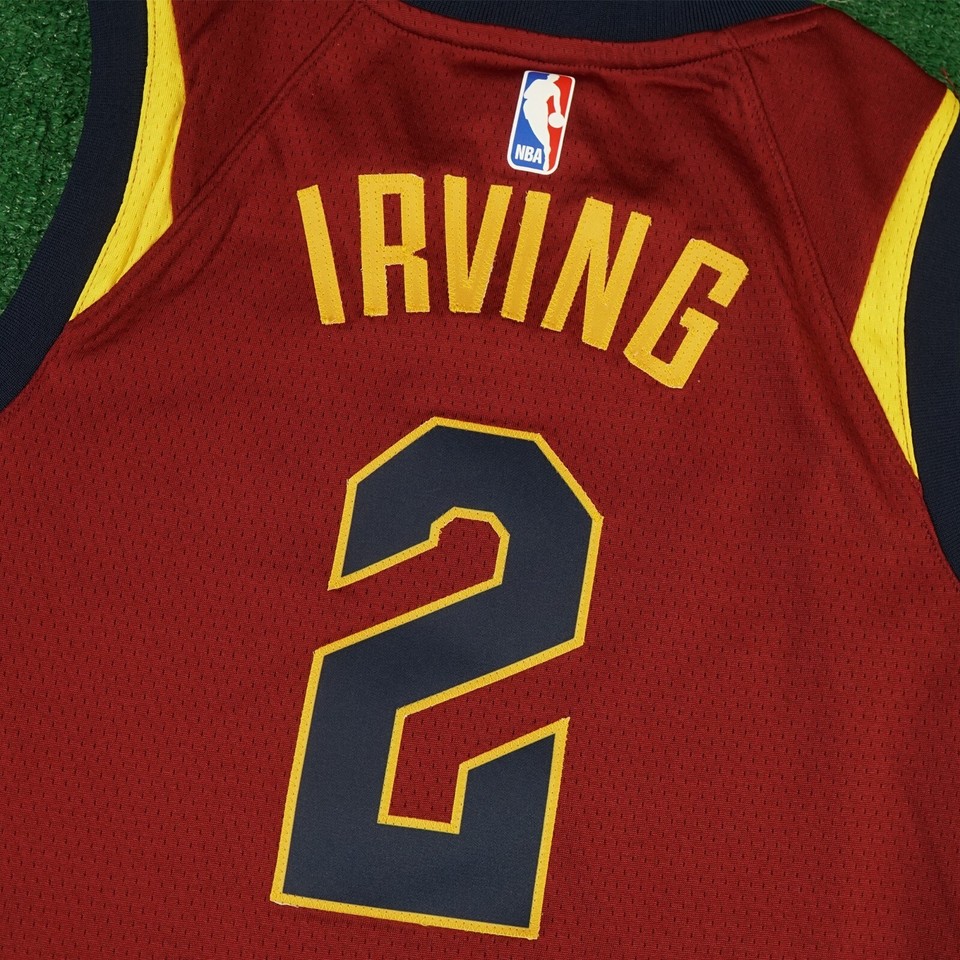Kyrie Irving Cleveland Cavaliers NBA Nike Maroon Youth Swingman Stitch ...