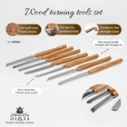 Professional Set of Wood Turning Tools STRYI Profi 7 Tools, Woodcarving ...
