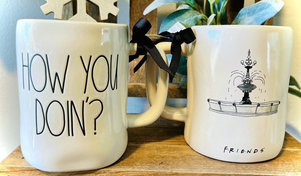 New Rae Dunn “I'd Rather Be Watching Friends, How You Doin” Mug Set ...