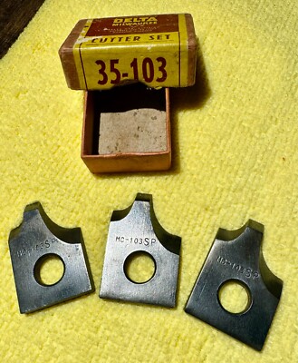 Delta Milwaukee 35-103 3 Piece Molding Shaper Cutter Set | eBay