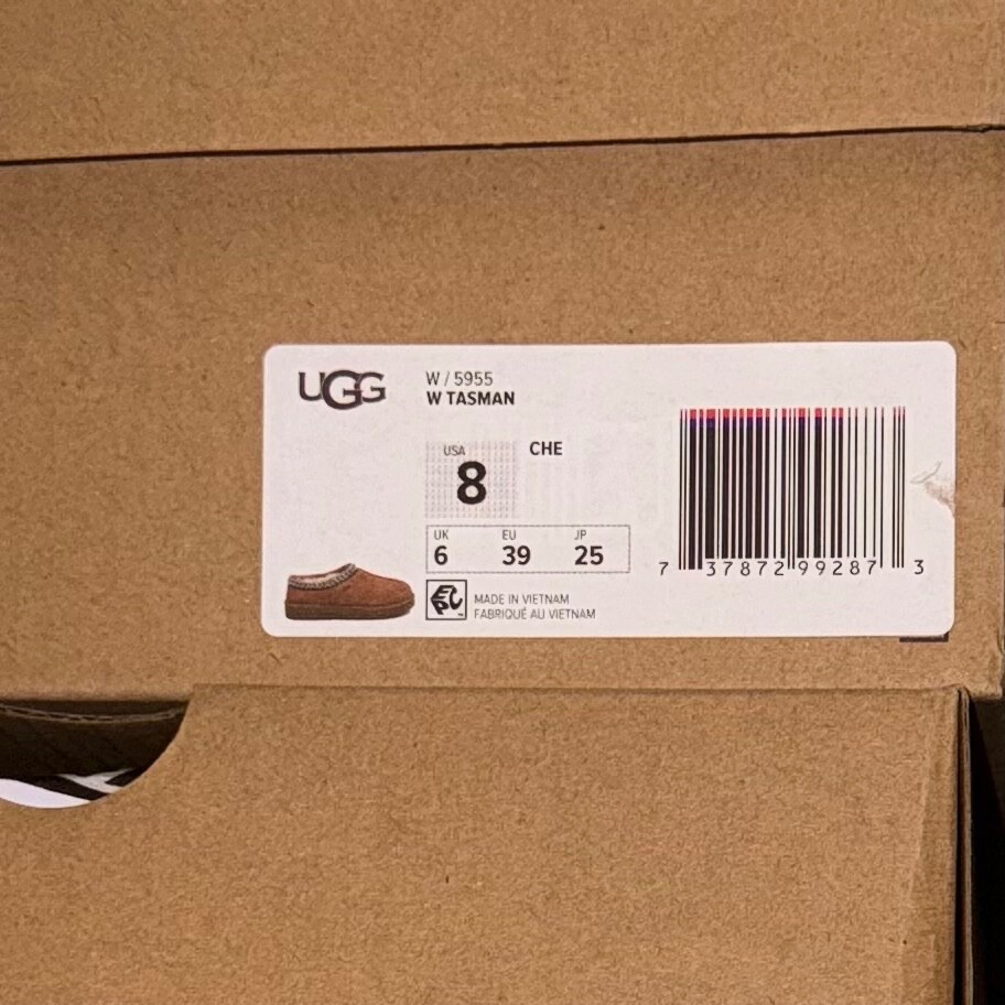 UGG Women Tasman 5955 Slipper Chestnut/Sand/Mustard Seed/Goat/Caribou ...