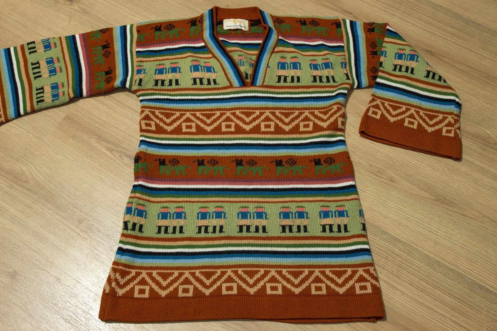 Vintage Hudsons Bay Company Peruvian Inca Knit Tunic … - Gem