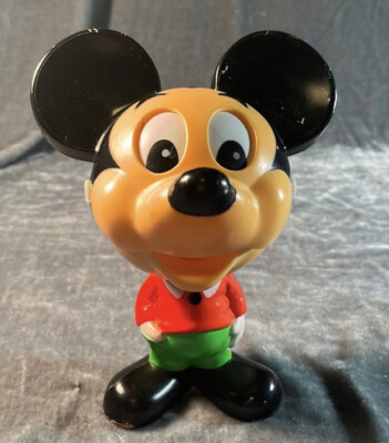 Vintage 1976 Mickey Mouse Pull String Talking Toy Walt Disney Mattel ...