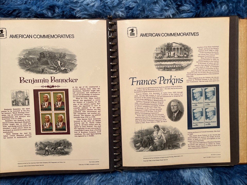 American Commemorative Collection Binder with 42 Panels, 1978-1982 | eBay