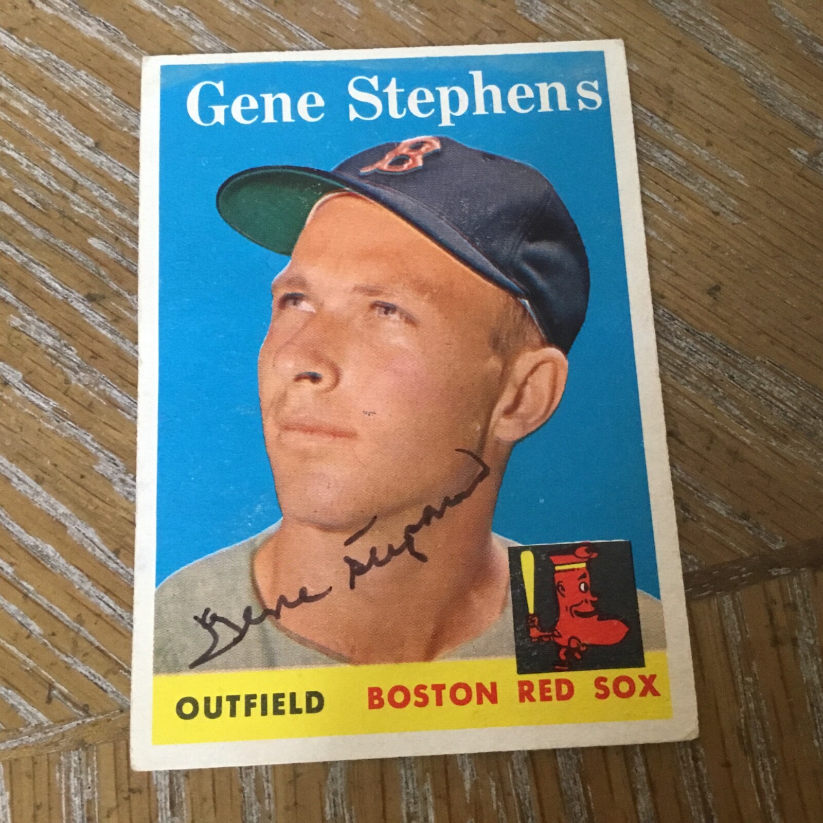 Autographed 1958 Topps Gene Stephens. Deceased 2019. #A-1 | eBay