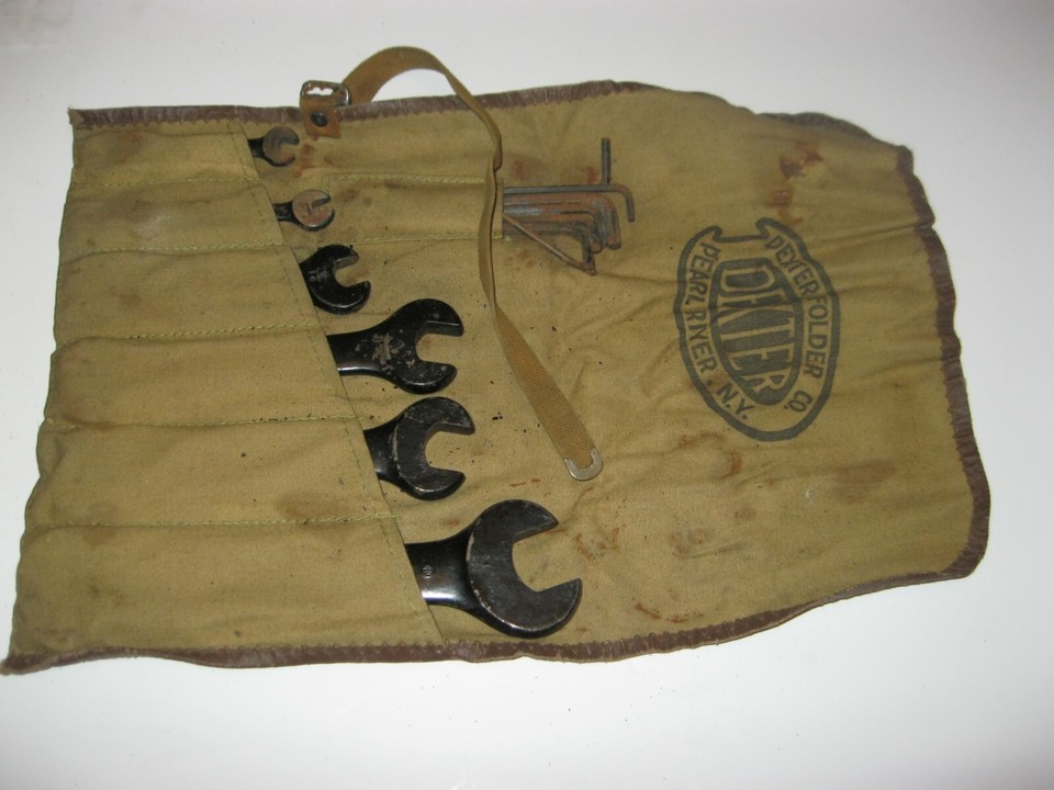 Vintage RARE Dexter Open End Wrench Set and hex wrench set in original ...