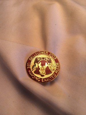 BPOE ELKS PIN Bellflower CA Lodge #2003, Lee Harding Exalted Ruler 1991 ...
