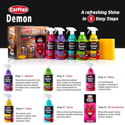 Demon 7 Piece Car Care Gift Pack - Includes Demon Shine, 7 Piece Gift ...