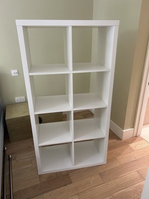 IKEA FLYSTA 8 Cube Shelving Unit White Storage Bookcase Display Rack ...