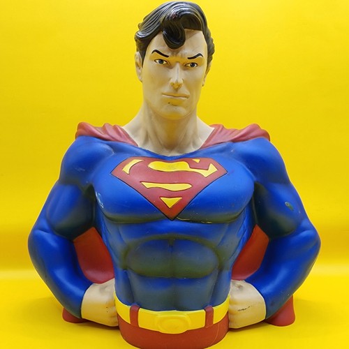 Superman Bust Vinyl Coin Piggy Bank 7" DC Comics | eBay