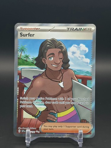 Pokémon TCG Surfer 235/191 Sv08: Surging Sparks Holo NM | eBay