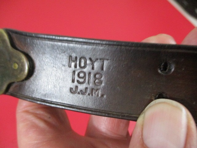 WWI US ARMY M1907 Leather Sling for M1903 Springfield Rifle - Hoyt 1918 ...