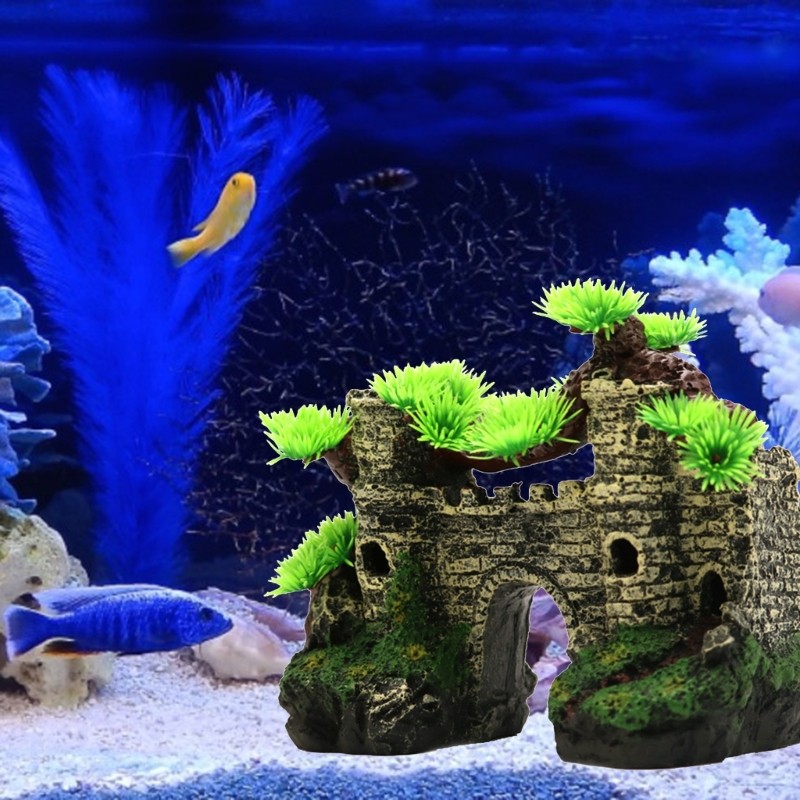 Mini Simulation Castle Fish Tank Landscaping Simulation Castle Small ...
