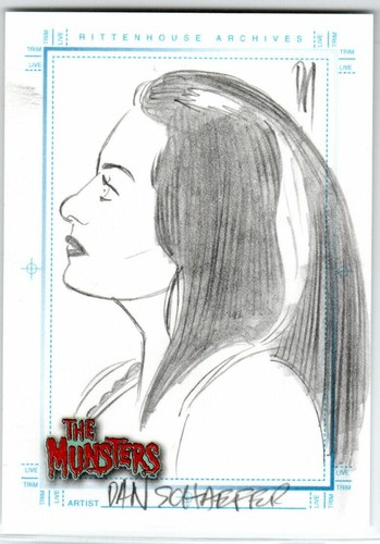 THE MUNSTERS DAN SCHAEFER LILY MUNSTER SKETCHAFEX SKETCH UNRELEASED ...