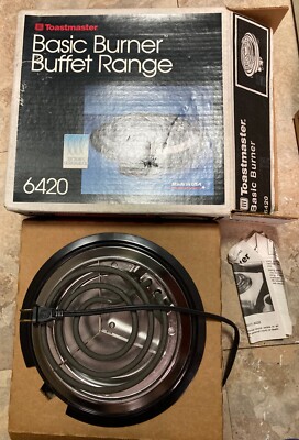 Toastmaster Basic Burner Buffet Range 6420 NOS New | eBay