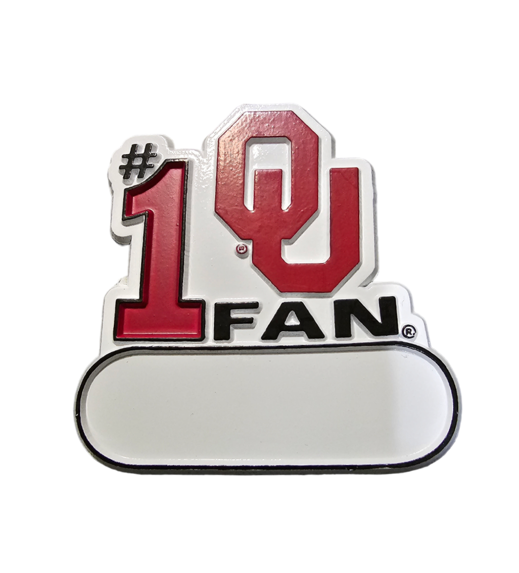 Oklahoma Sooners #1 Fan Magnet #1 O.U. Fan Size 3 By 3 New NCAA | eBay