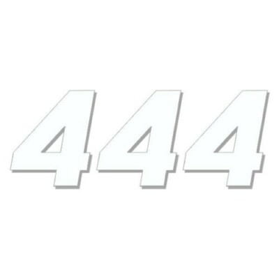 N-Style NSX5-4W - #4 SX Pros Series 5" White Stick-On Numbers | eBay